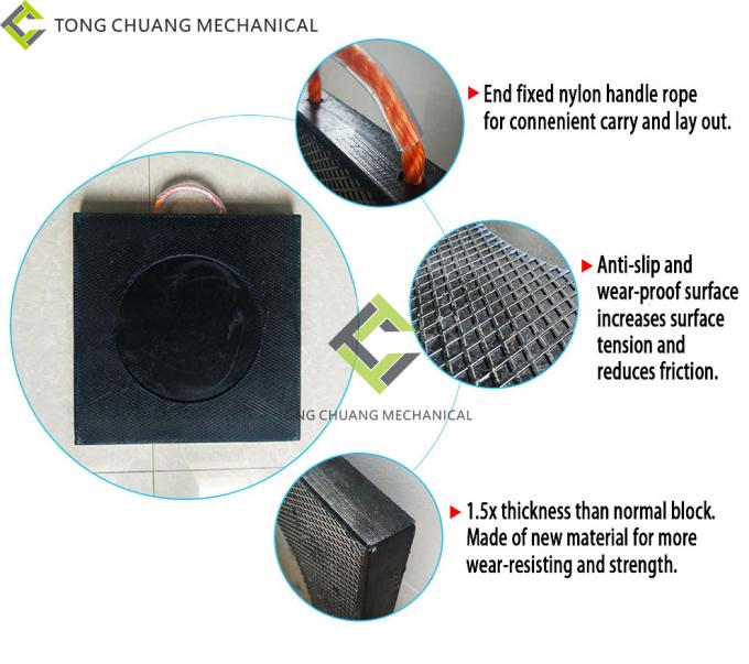 Outrigger Block 500*500*50MM 600*600*60MM Zoomlion Concrete Pump Parts