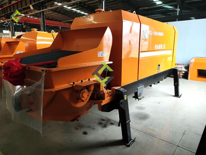 Diesel Type Concrete Delivery Pump Yellow Color